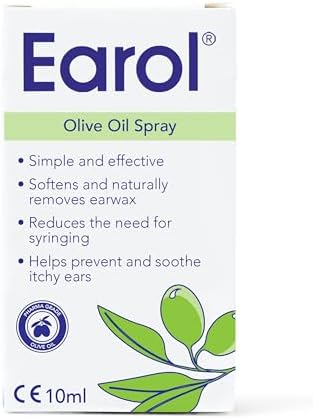 Earol Olive Oil Ear Wax Removal Spray, Clinically Proven, Reduces Need ...