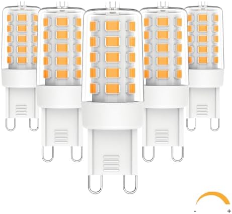 G9 LED Bulb Dimmable, 2700K Warm White, T4 Chandelier Light Bulbs G9 Bi ...