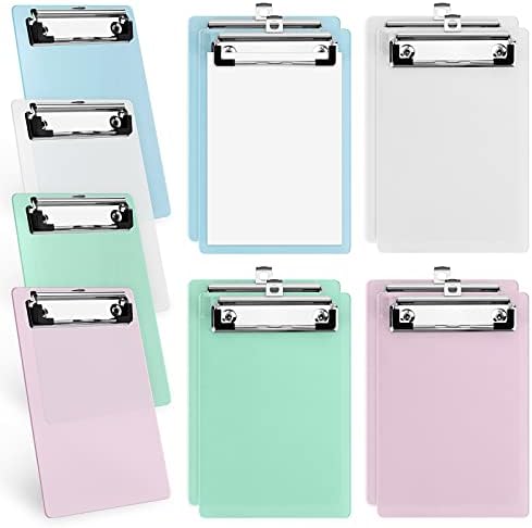 Amazon.com : Juvealoe Mini Clipboard 10 Pack, 5 x 7 Plastic Small Clear ...