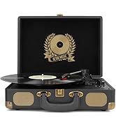 Amazon.com: Vinyl Record Player Bluetooth 3-Speed Portable Vintage ...