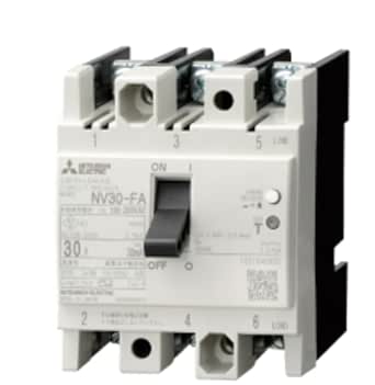 Amazon | 三菱電機(MITSUBISHI ELECTRIC) 漏電遮断器 FAシリーズ 制御盤用 縦寸法72mm 簡易裏面配線 NV30-FA 2P 5A 100-200V 30MA ...