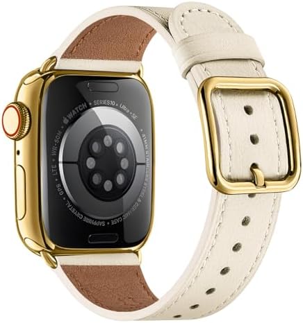 Amazon.com: MNBVCXZ Leather Bands Compatible with Apple Watch Band ...