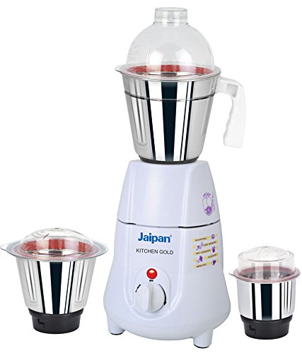 Buy Jaipan Mixer Grinder Kitchen Gold (White) 500W : 3 Heavy Duty ...