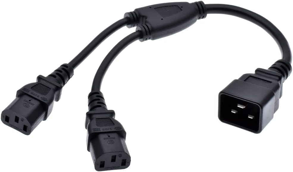 Amazon.com: IEC 320 C20 to Dual C13 Splitter Power Cord,Toptekits Heavy ...