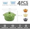 Amazon.com: Ceramic Mini Cocotte Set of 4 for Oven,10 Oz Small ...