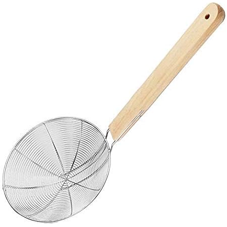 Stainless Steel Deep Frying Spoon Oil Strainer Net Fryer Kitchen Chef ...