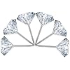 Amazon.com: WLLHYF 100Pcs Diamond Pushpins Clear Stainless Steel Thumb ...