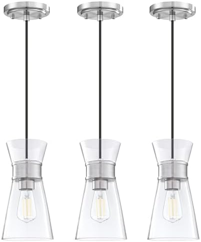 Dolaimy House 2 Pack 1 Light Modern Cylindrical Pendant Light with ...