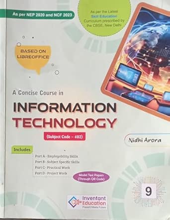Information Technology Code 402 Class 9 By Nidhi Arora (Second Hand ...