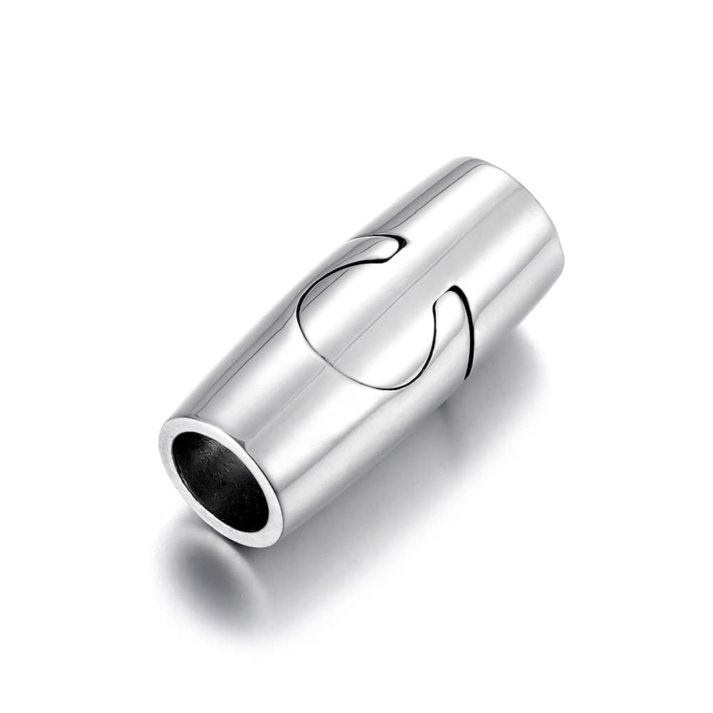 Amazon.com: HALLEBEADS 5 Sets Stainless Steel Barrel Clasps Closure ...