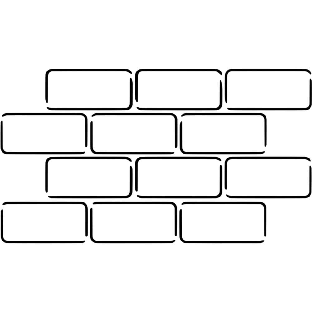A4 'Brick Wall' Wall Stencil/Template (WS00047264) : Amazon.co.uk: DIY & Tools