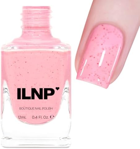 Amazon.com : ILNP Strawberry Shake - Pastel Pink Speckled Nail Polish ...