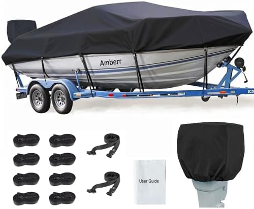 Amazon.com: Boat Cover, All-Weather Mooring and Trailering Boat Cover ...