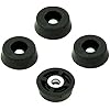 Amazon.com: 80 Small Round Rubber Feet W/Screws - .250 H X .671 D ...