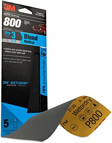 3M Auto Wet Or Dry Sandpaper 3 2/3 in x 9 in, 1000, 1500, 2000, 2500 ...