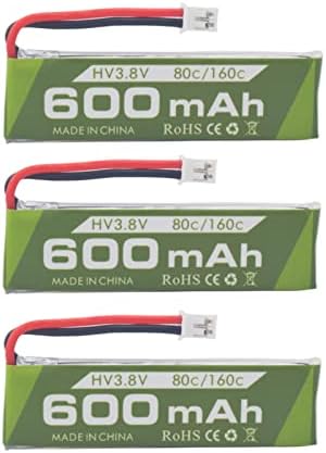 EMAX 450mAh 1S Lipo Battery HV 3.8V 80C/160C Battery with PH2.0 ...