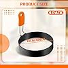 Amazon.com: Patelai 4 Pcs Professional Egg Ring Pancake Ring Set ...
