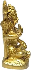 Amazon.com: Blessing God Shiva Brass Statue and Brass Adiyogi Shiv Parivar Sculpture Murti ...