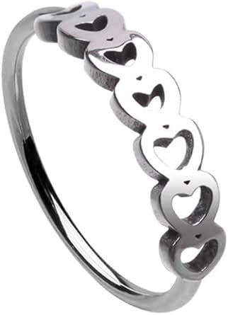 Amazon.com: IMPULSE Piercings Mutli Heart Outline Bendable Nose Hoop ...