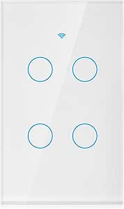 4 way smart switch 4 way switch 4 5 6 gang wifi smart touch wall light ...