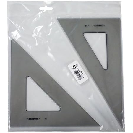 Amazon.com: ALVIN - Transparent Triangle Set, Economical Drafting Tool ...