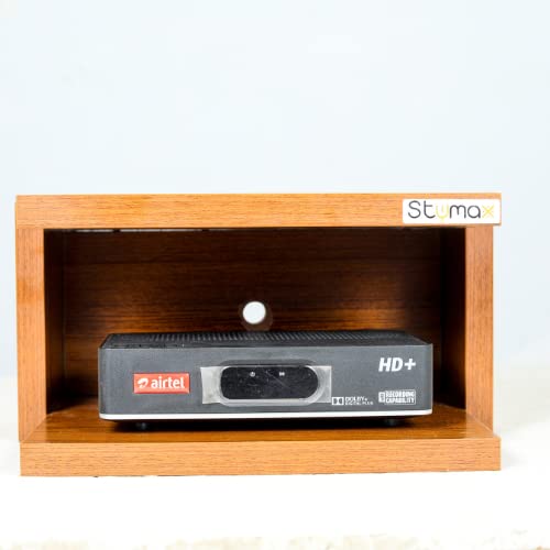 Stymax Set Top Box Stand, WiFi Router Holder, Wooden Wall Shelves ...