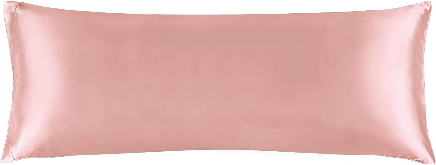 Amazon.com: BEDELITE Satin Body Pillow Cover, Super Soft and Cooling ...