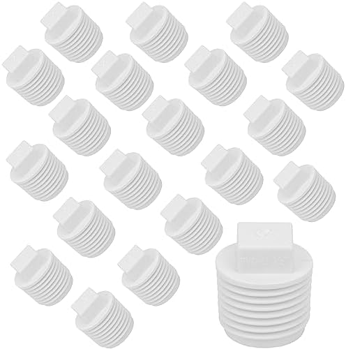 Amazon.com: 20 Pack 1/2 Inch PVC Pipe Male Thread Plug, PVC Male ...