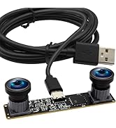 Amazon.com: ELP Dual Lens USB Camera Module for Computer - Mini UVC ...