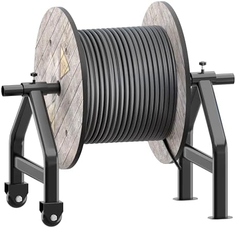 Amazon.com: TRUSOON Portable Cable Caddy,Wire Spool Rack,High-Strength ...