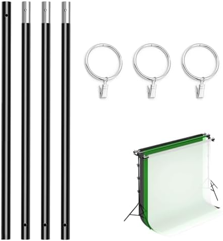 Amazon.com : Jorixxy 10ft/3M Background Folding Crossbar, Photography ...