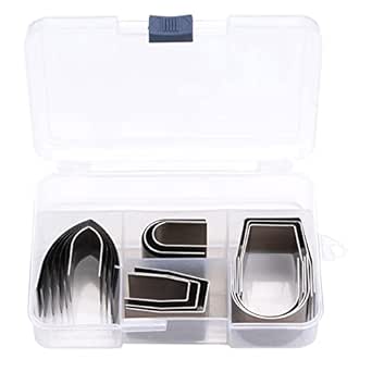 Amazon.com : Cunyuer 18PCS Leather Craft Embossing Punch Set Kit, Alloy ...