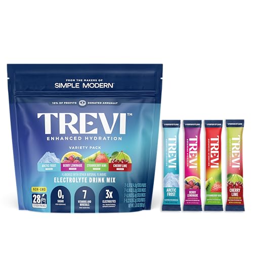 TREVI™ Sugar Free Electrolytes - Drink Mix Hydration Powder Packets ...