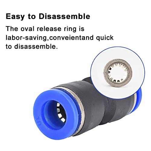 Snapklik.com : Straight Push To Connect Fitting,8mm Tube OD Quick ...