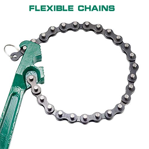 Snapklik.com : 12 Inch Heavy-Duty Adjustable Ratcheting Chain Wrench ...