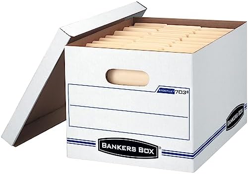 Amazon.com: Bankers Box® Stor/File™ Standard-Duty Storage Boxes With ...