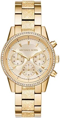Michael Kors Women's Chronograph Quartz Watch with Stainless Steel ...