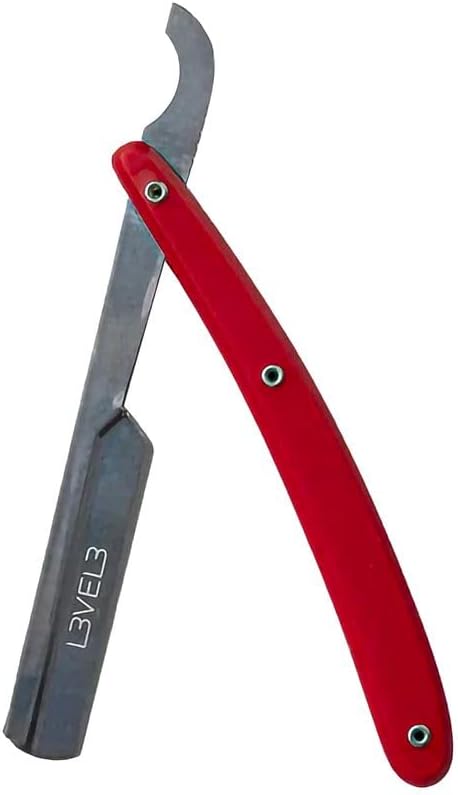 Amazon.com: Level 3 Turkish Razor - Rust Free Straight Edge Razor (Red ...