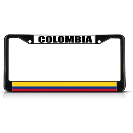 Amazon.com: Fastasticdeals Colombia Colombian Flag Black Heavy Duty ...
