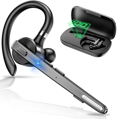 Amazon.com: COTOE Bluetooth Headset V5.3, Wireless Earpiece with 500mAh ...