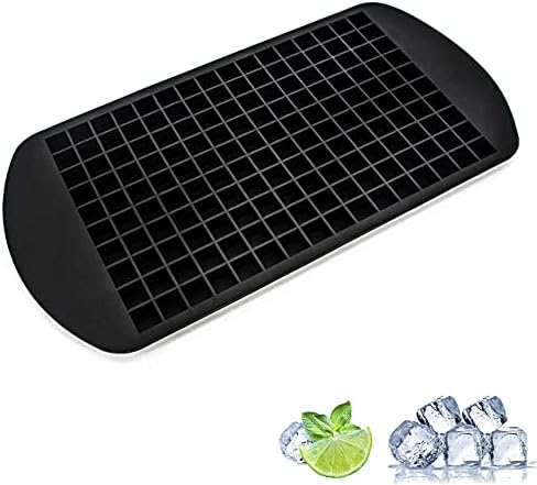 DBOO 160 Grids Silicone Ice Cube Tray Mini Square Ice Cube Mold ...