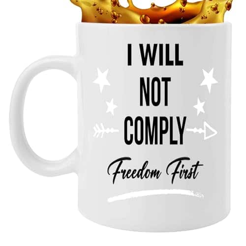 Amazon.com: American Flag Gift for Freedom Fighters - I Will Not Comply ...