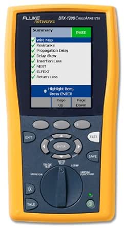 Amazon.com: Fluke Networks DTX-1200 120 CableAnalyzer 智慧型遙控器 : 工業與科學
