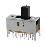 ・ブランド:Aexit・製造元:XDiscount・製造元/メーカー部品番号:t1711002203・製品名：スライドスイッチ、モデル番号：SS42H11-G9、位置：3、ピン設計：12ピン（2列）・コンタクトの種類：ON-ON（4P2T）...