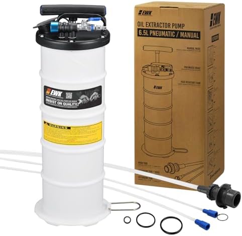 EWK Pneumatic Manual Oil Extractor 6.5L Vacuum Pump Engine Fluid ...