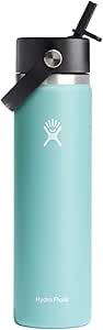 Amazon.com: Hydro Flask Hydration 24oz Wide Mouth Flex Straw Dew ...