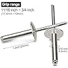 Amazon.com: PAGOW 3/16 x 1 Inch (4.8x25mm) Flange Aluminum Blind Rivet ...