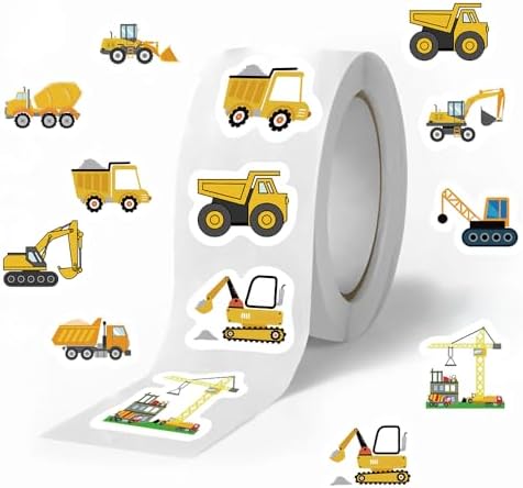 Amazon.com: 500PCS Construction Stickers Roll 10 Styles Envelope Seals ...