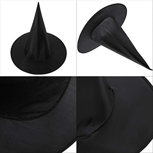 Amazon.com: 2 Packs Halloween Witch Hats Witch Costume Accessory for ...