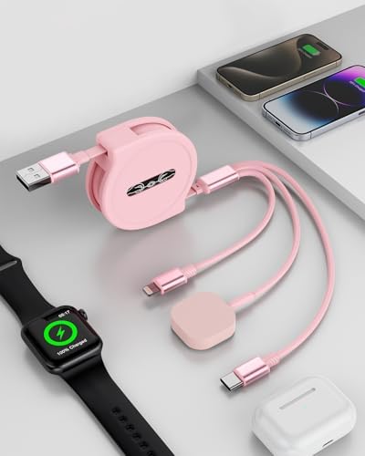 Amazon.com: 3 in 2 Charger Cable, Rapid Fast Charging USB C Watch Phone ...